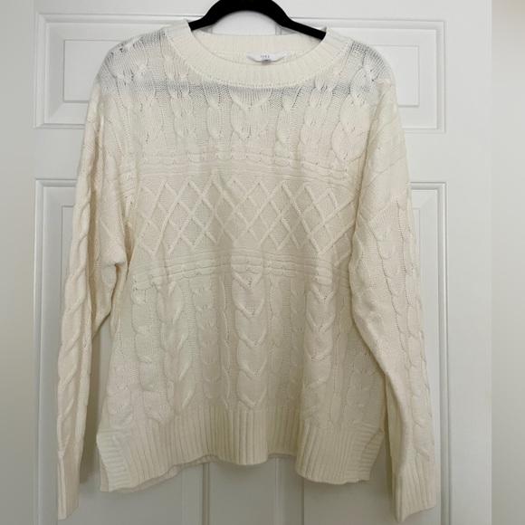 Time and Tru | Sweaters | Time And Tru Like New Cream Plus Oversized ...